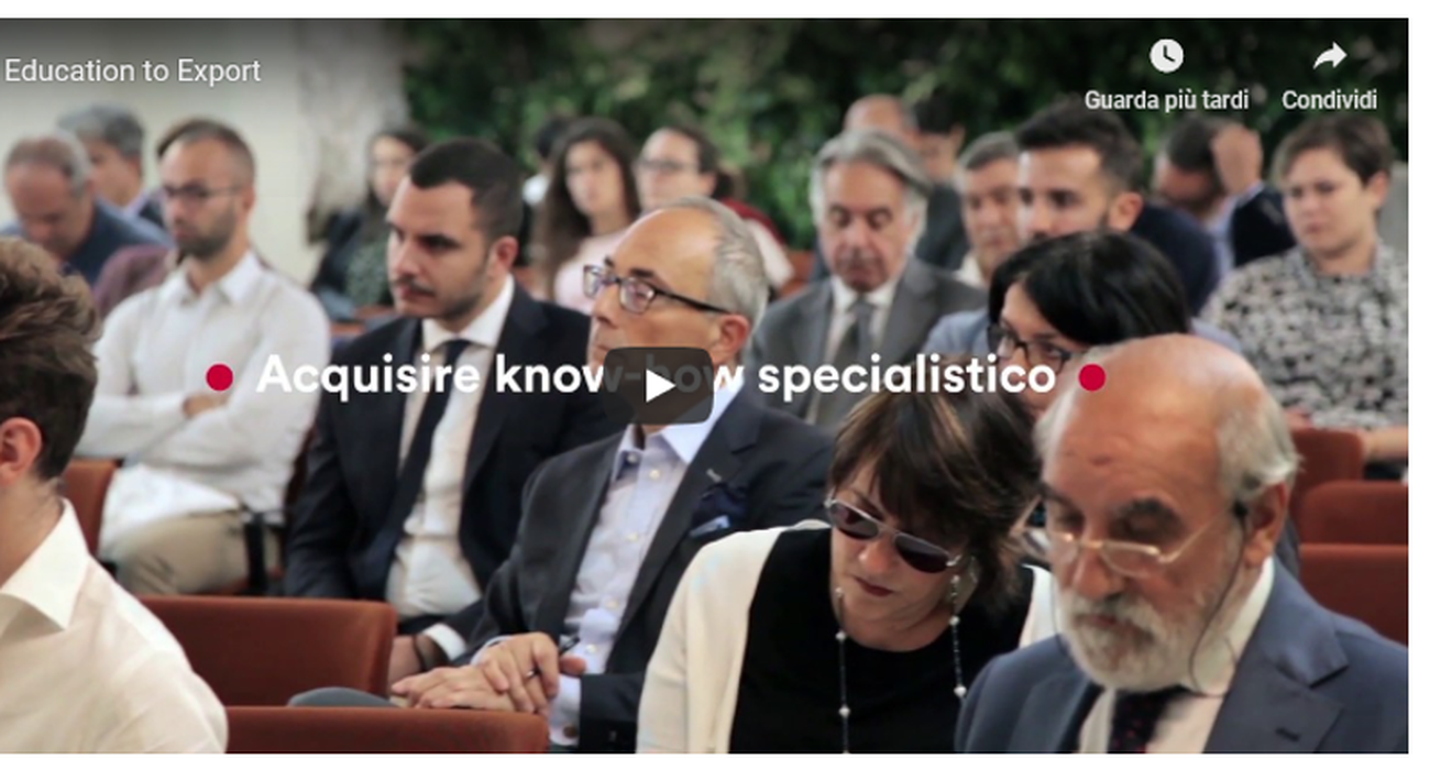Education to Export, il nuovo programma di SACE SIMEST a misura di PMI ...