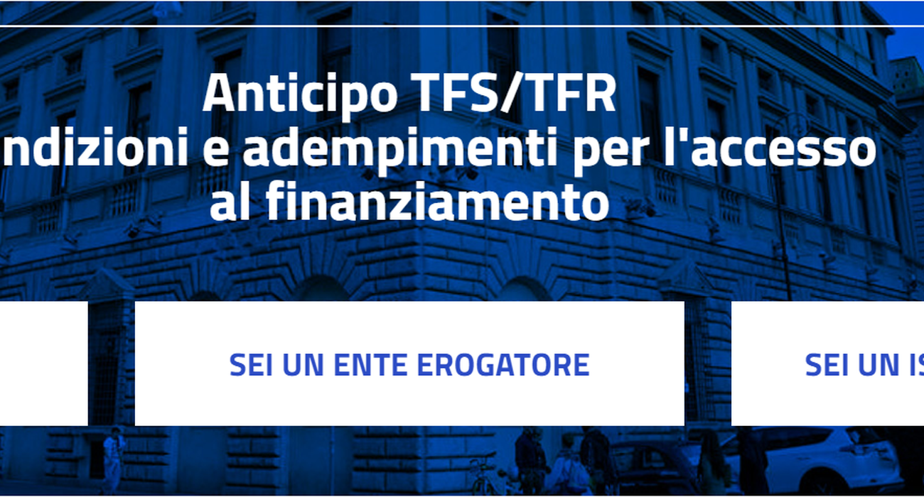 Anticipo TFS e TFR: online la piattaforma di domanda - PMI.it