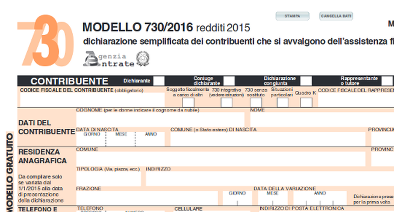 Il modello 730 editabile online - PMI.it